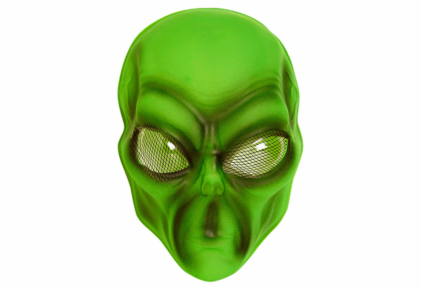 Маска Инопланетянина 2689V, зеленый пластик, размер 16*25 см