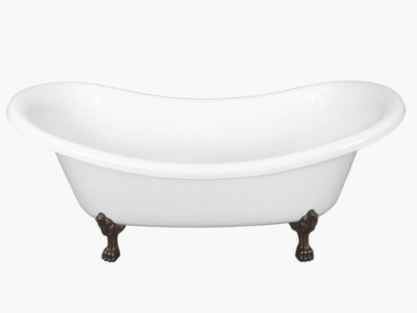 Ванна из литьевого мрамора CASTONE Корсика 190х86 ножки бронза