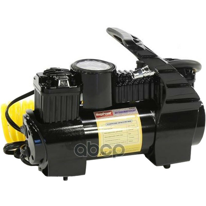 Компрессор Автомобильный 72Л/Мин. 10Атм. 30А 12V На Клеммы Акб Megapower MEGAPOWER Automotive арт. M-55020
