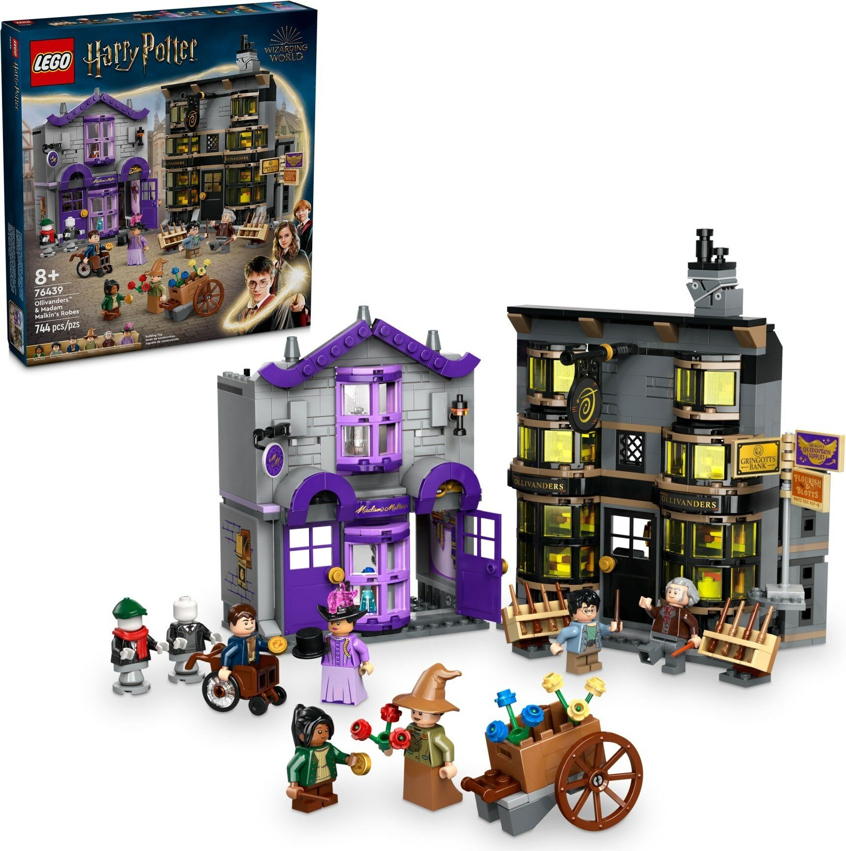 Конструктор LEGO 76439 Лавка Олливандера и магазин мантий мадам Малкин
