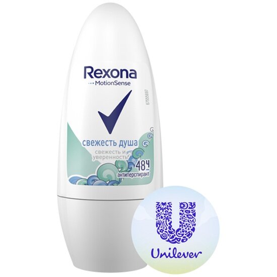 Антиперспирант роликовый REXONA Свежесть душа, 50мл