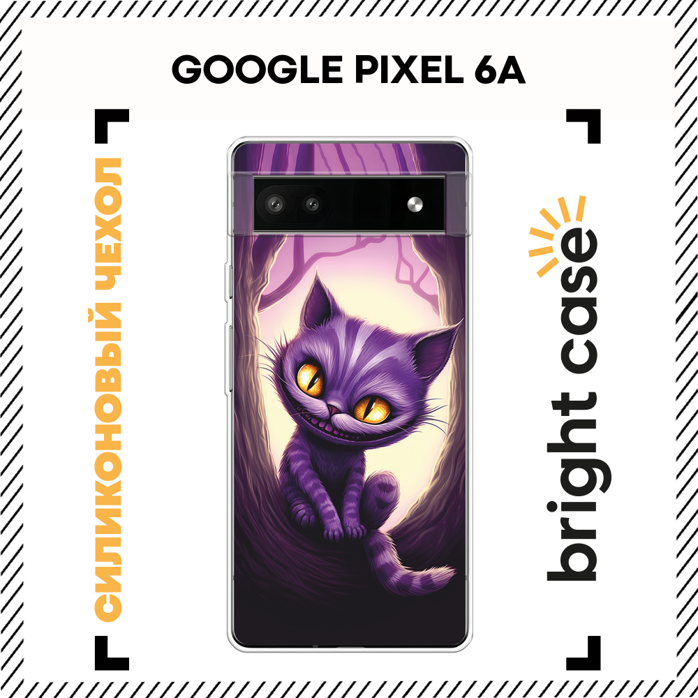 Чехол на Google Pixel 6A / Гугл Пиксель 6А с принтом Кот на дереве
