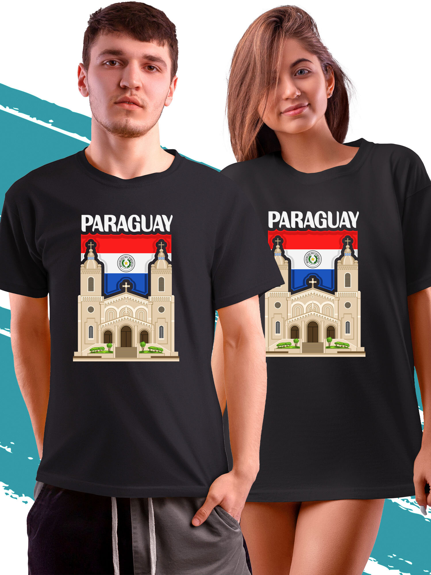 Футболка флаг Парагвая Paraguay