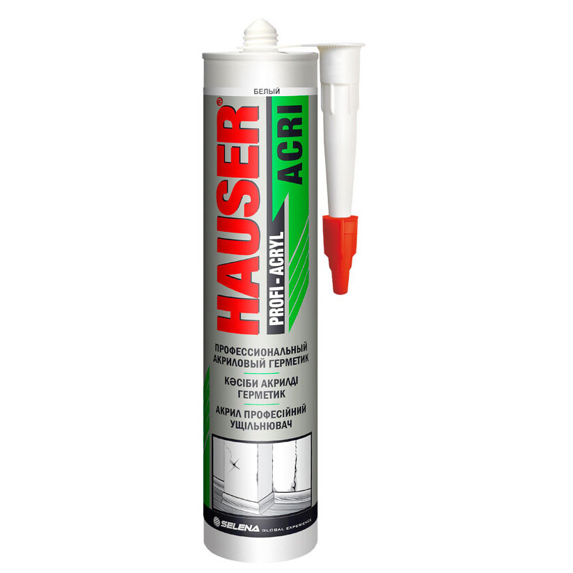 Герметик акриловый белый 260мл - для широкого спектра общестроительных и ремонтных работ, для внутреннего и внешнего применения.
