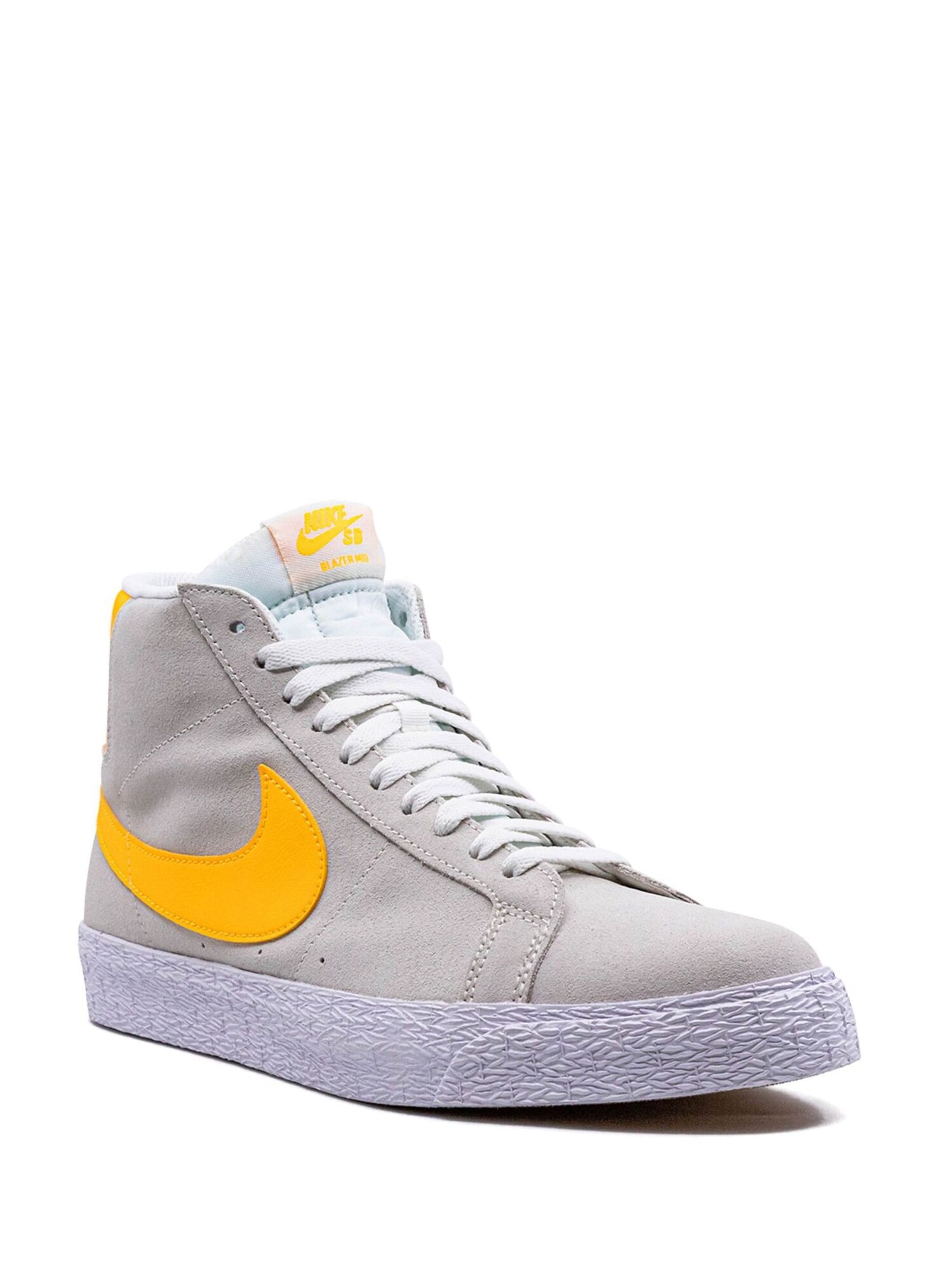 Кроссовки NIKE Blazer Mid Laser Orange, размер 5 US, белый — фото 1