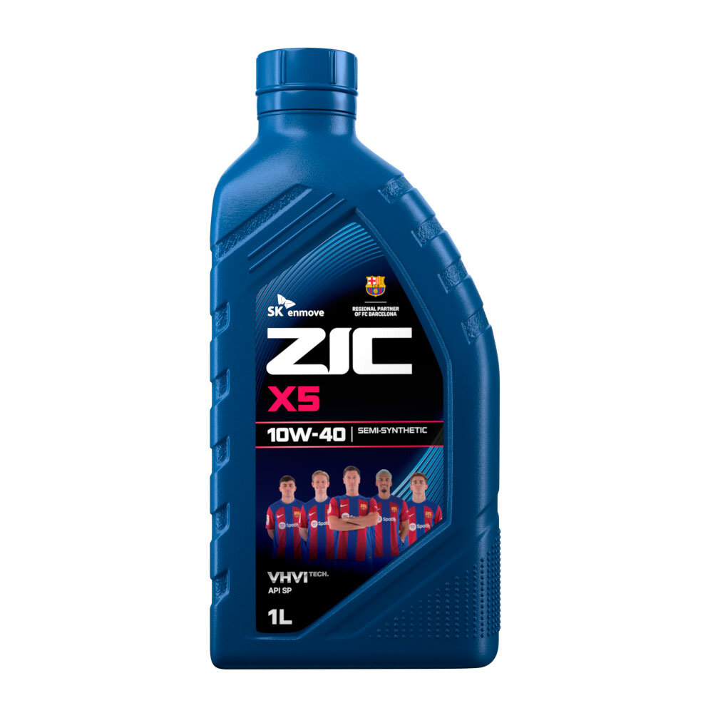 Масло моторное ZIC X5 10W40, 1л, ZIC-10W40-X5-1L