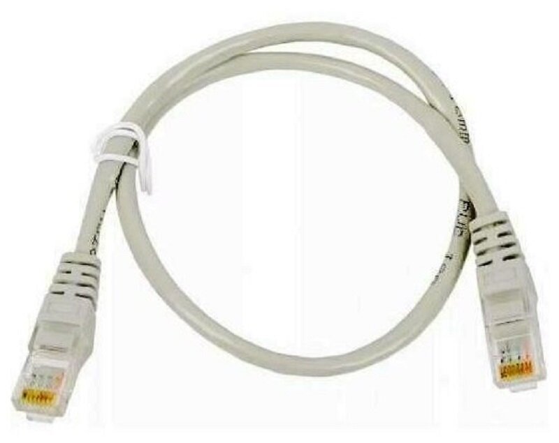 Патч-корд ExeGate UTP-RJ45-RJ45-C6-CU-0,5M-GY, cat.6, 0.5м