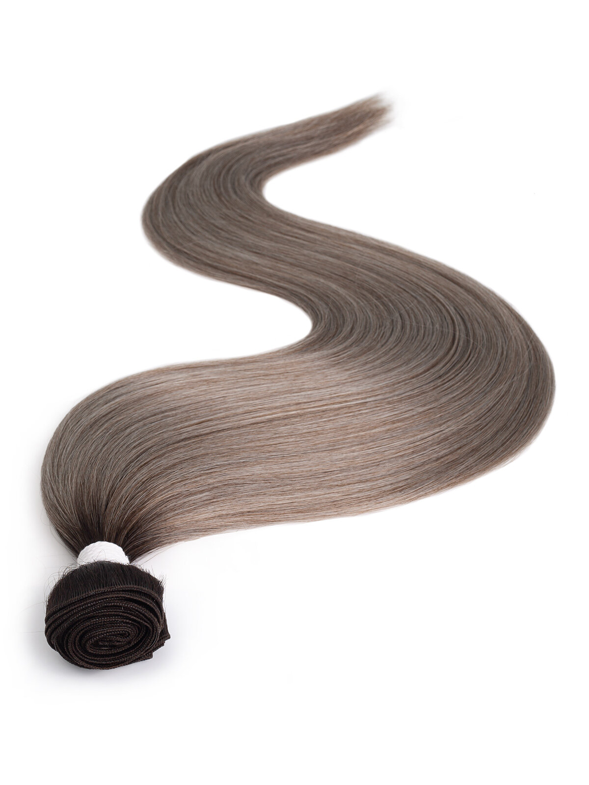 Hairshop Биопротеин для наращивания Вандер на трессах TT1B/GREY27 210гр 80см (темно серый с коричневыми корнями)