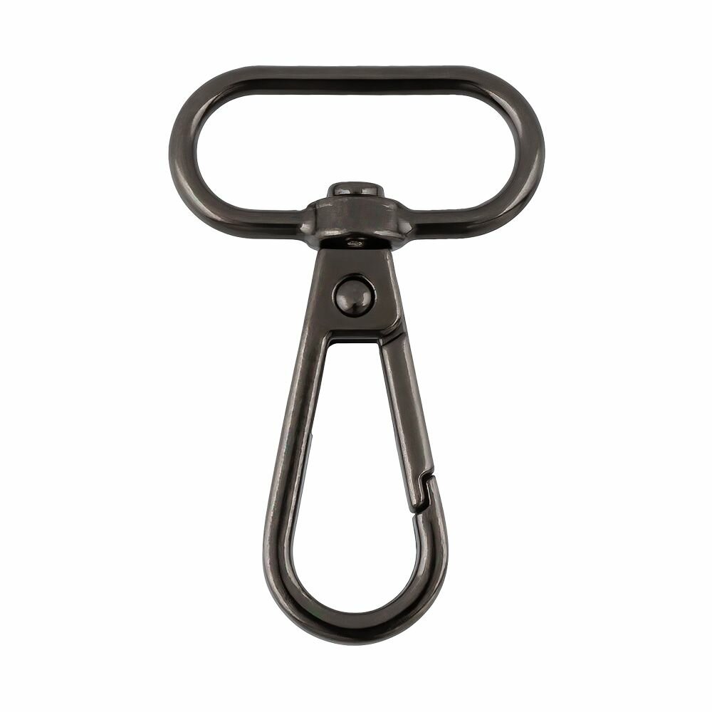 Карабин сумочный металлический "Gamma" GH 111/25/10 25 мм 10 шт. №06 под черный никель