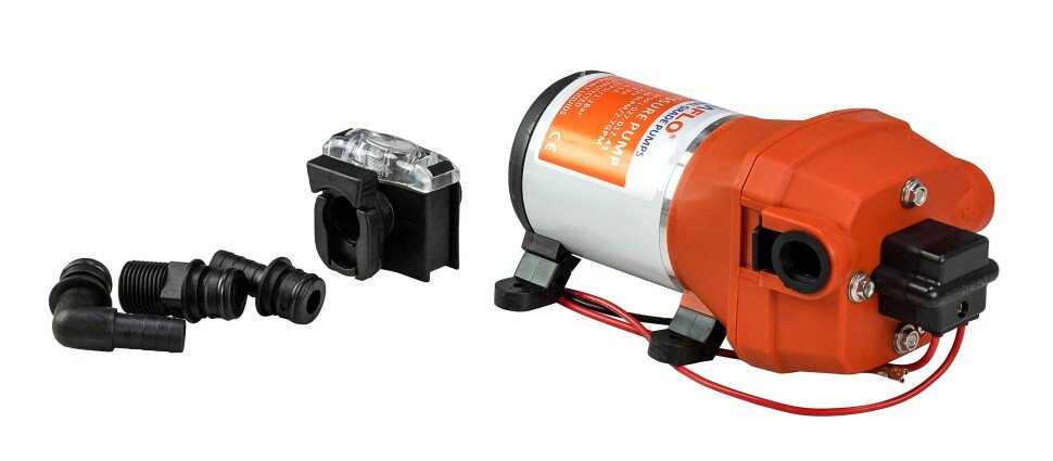 Помпа водоподающая мембранная SeaFlo, 24 В, 17 л/мин, 2.8 бар, 3 А (Москва)
