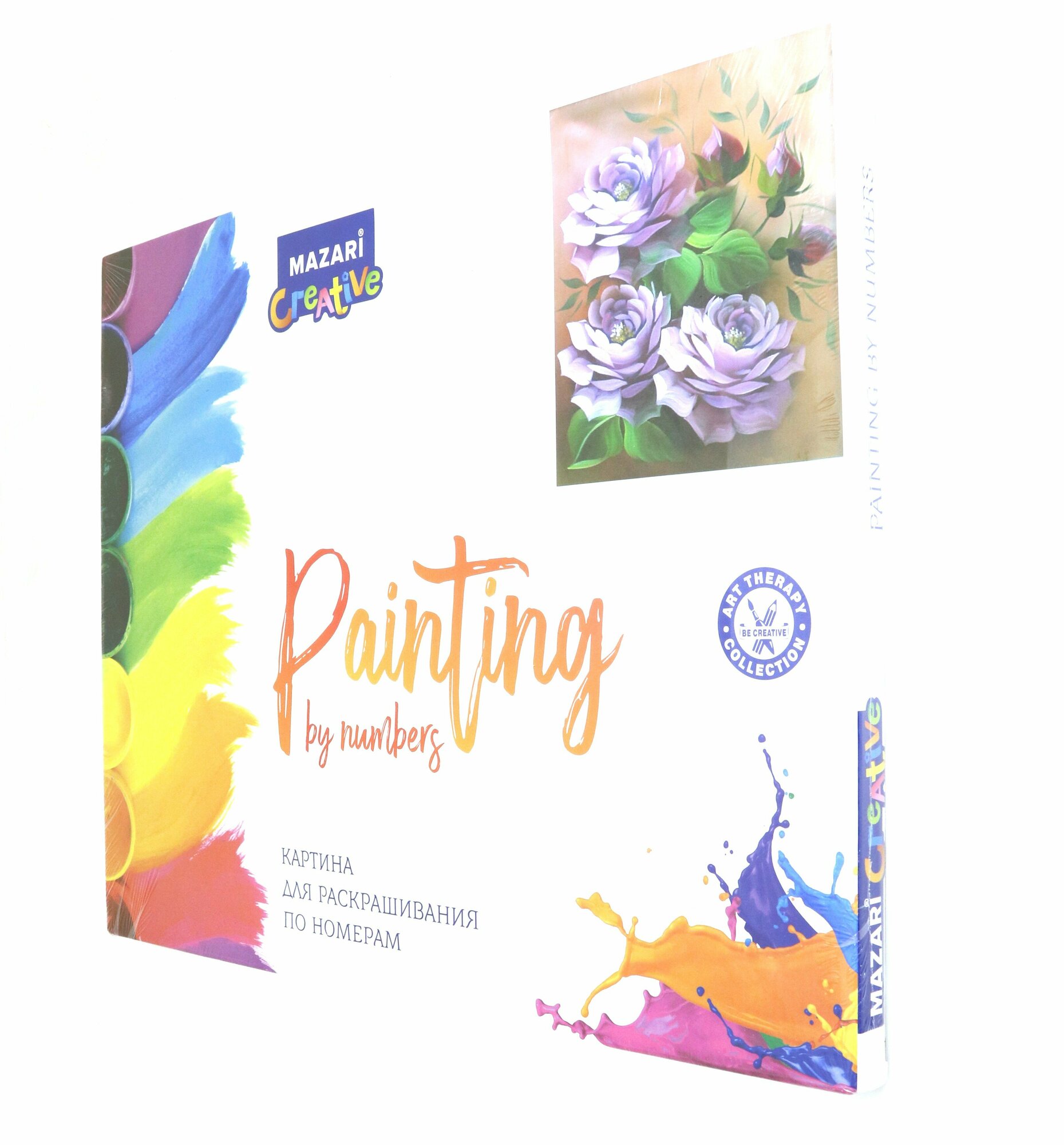 Картина для раскрашивания по номерам "Лиловые розы", 40х50 см (M-10885)