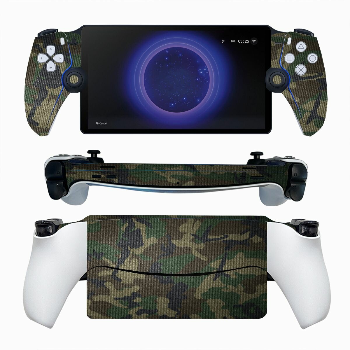 Наклейка/защитная плёнка для Sony PS Portal NO. 036, Камуфляж, наклейка на игровую консоль