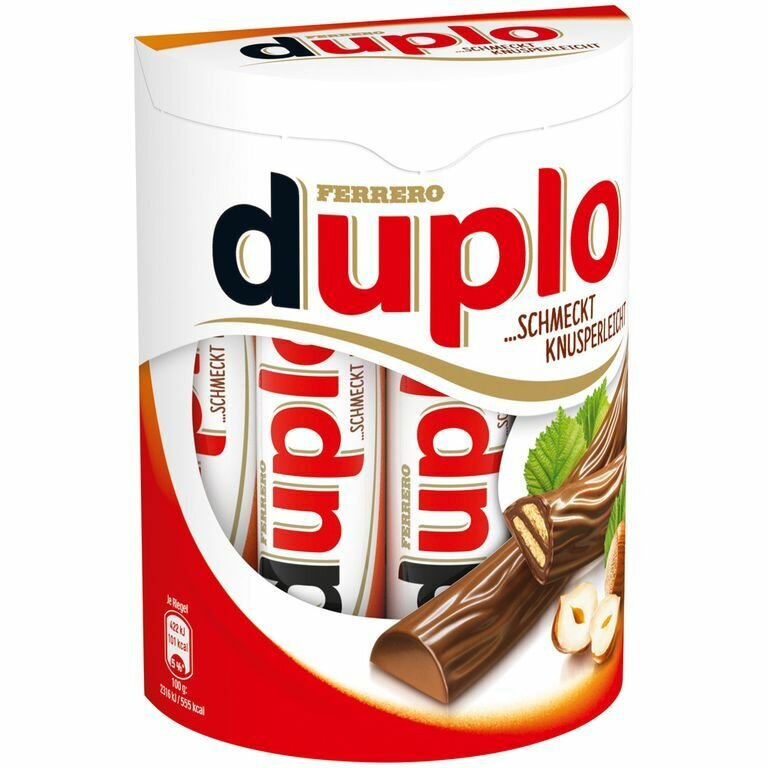 Шоколадный батончик Ферреро Дупло / Ferrero Duplo 10 шт Х 18,2 гр (Германия)