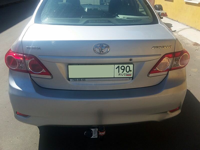 Фаркоп Avtos на TOYOTA COROLLA (2007)(паспорт и сертификат в комплекте)(без электрики)TY 18 (90x20x16)