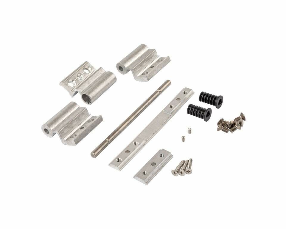 Петля дверная для профиля Alumark S40, трехчастная, неокрашенная