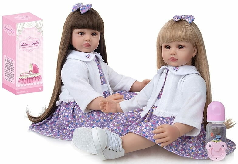 Кукла (50см) в белом жакете с аксессуарами, 2 вида, в коробке