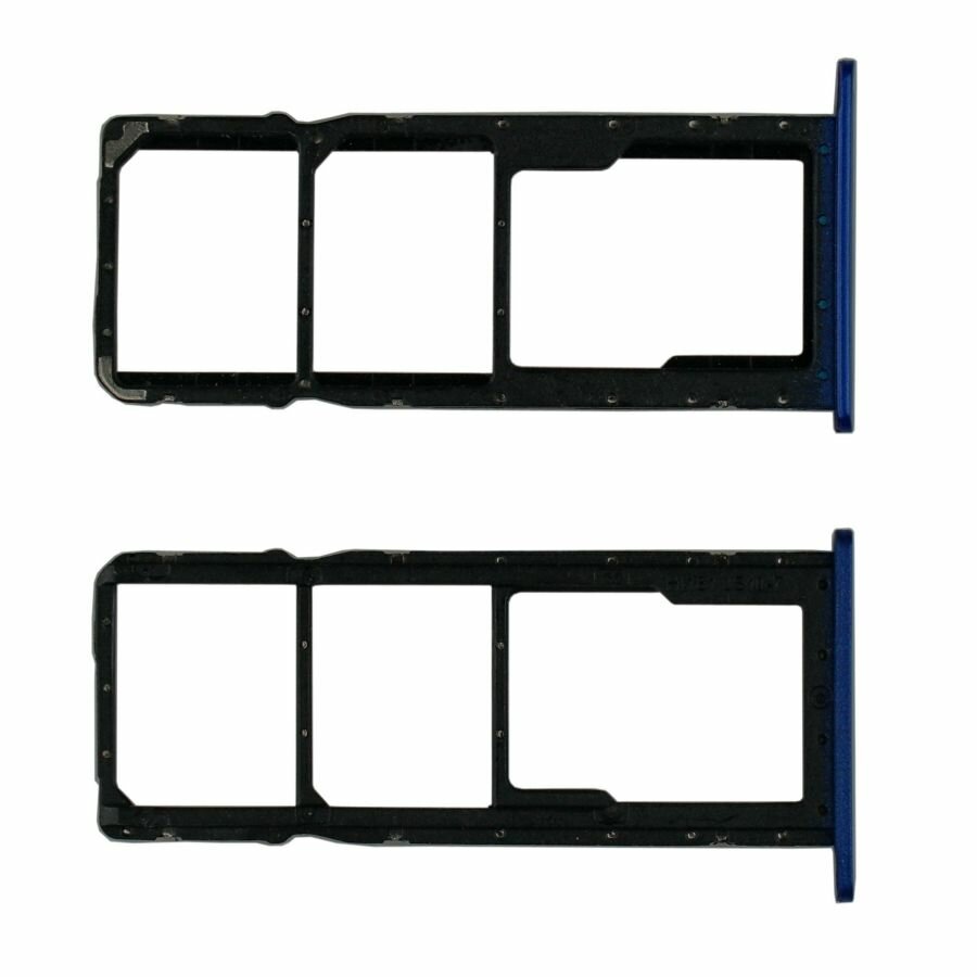 Контейнер SIM/держатель/лоток для смартфона Huawei Honor 8X/9X Lite Синий