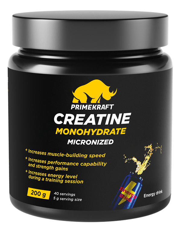 Creatine Monohydrate со вкусом «Энергетик» (Energy drink), банка 200 гр