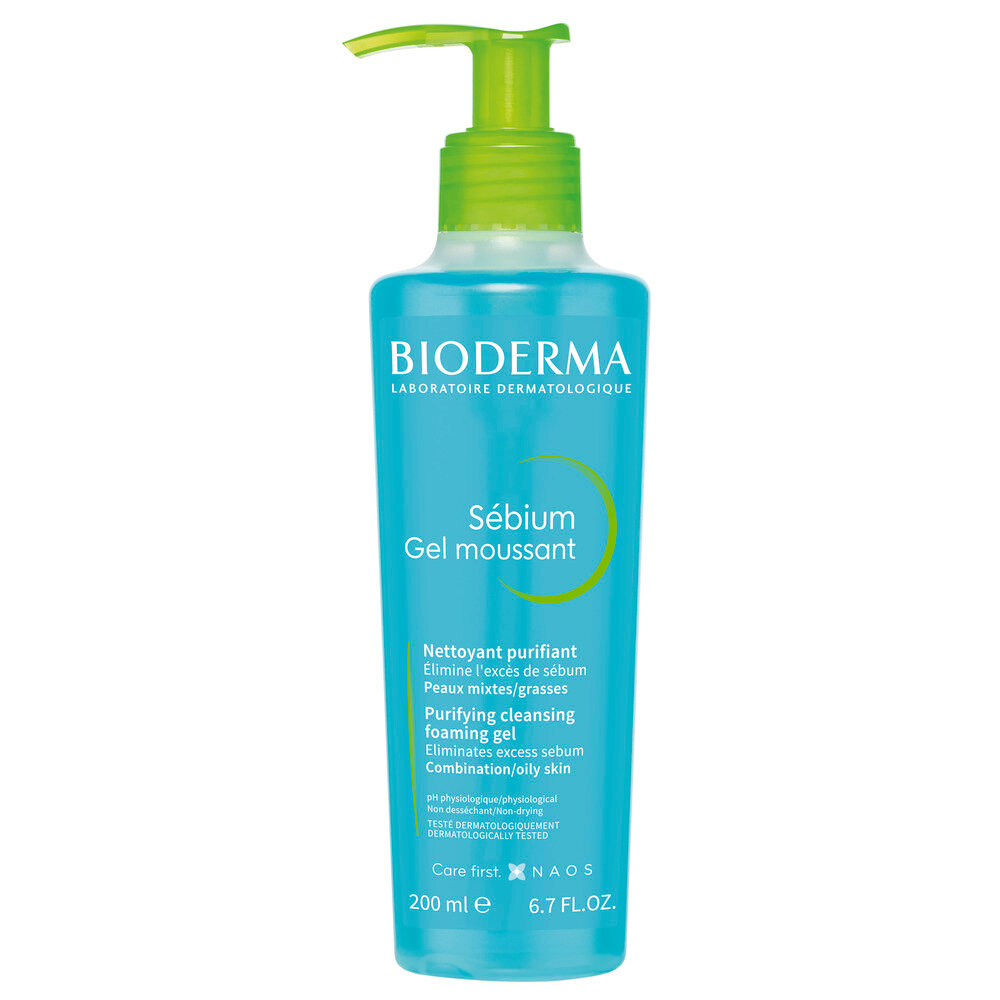 Bioderma гель-мусс Sebium для умывания жирной и проблемной кожи, 200 мл