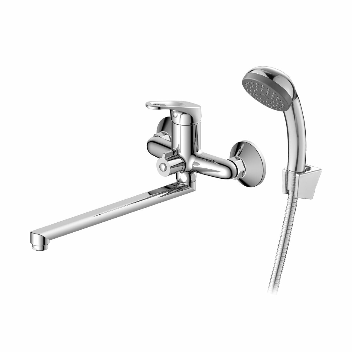 Смеситель для ванн dr21043 поворотн. Излив 300 мм "Decoroom"