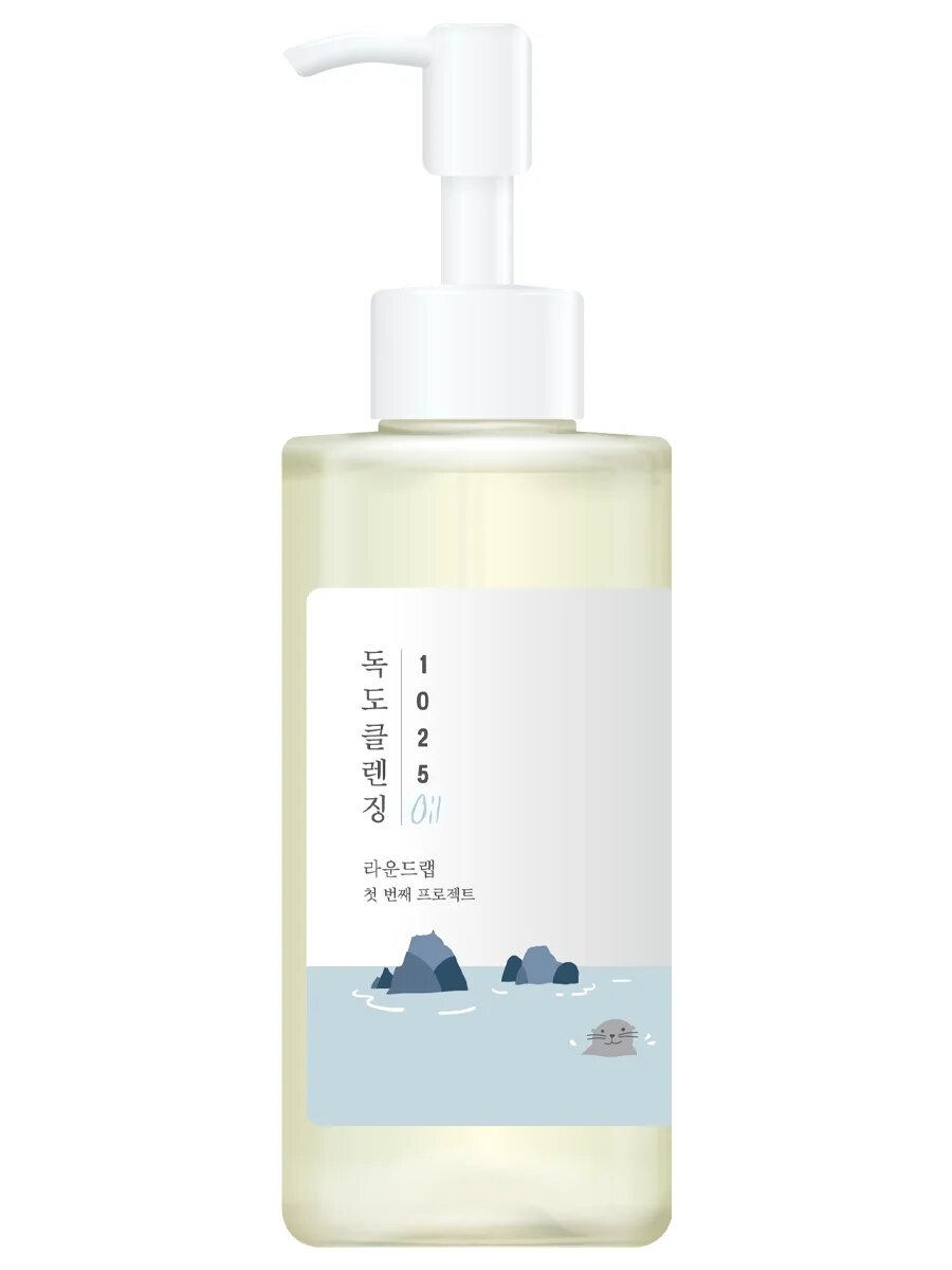 Легкое гидрофильное масло с морской водой Round Lab 1025 Dokdo Cleansing Oil 200 мл