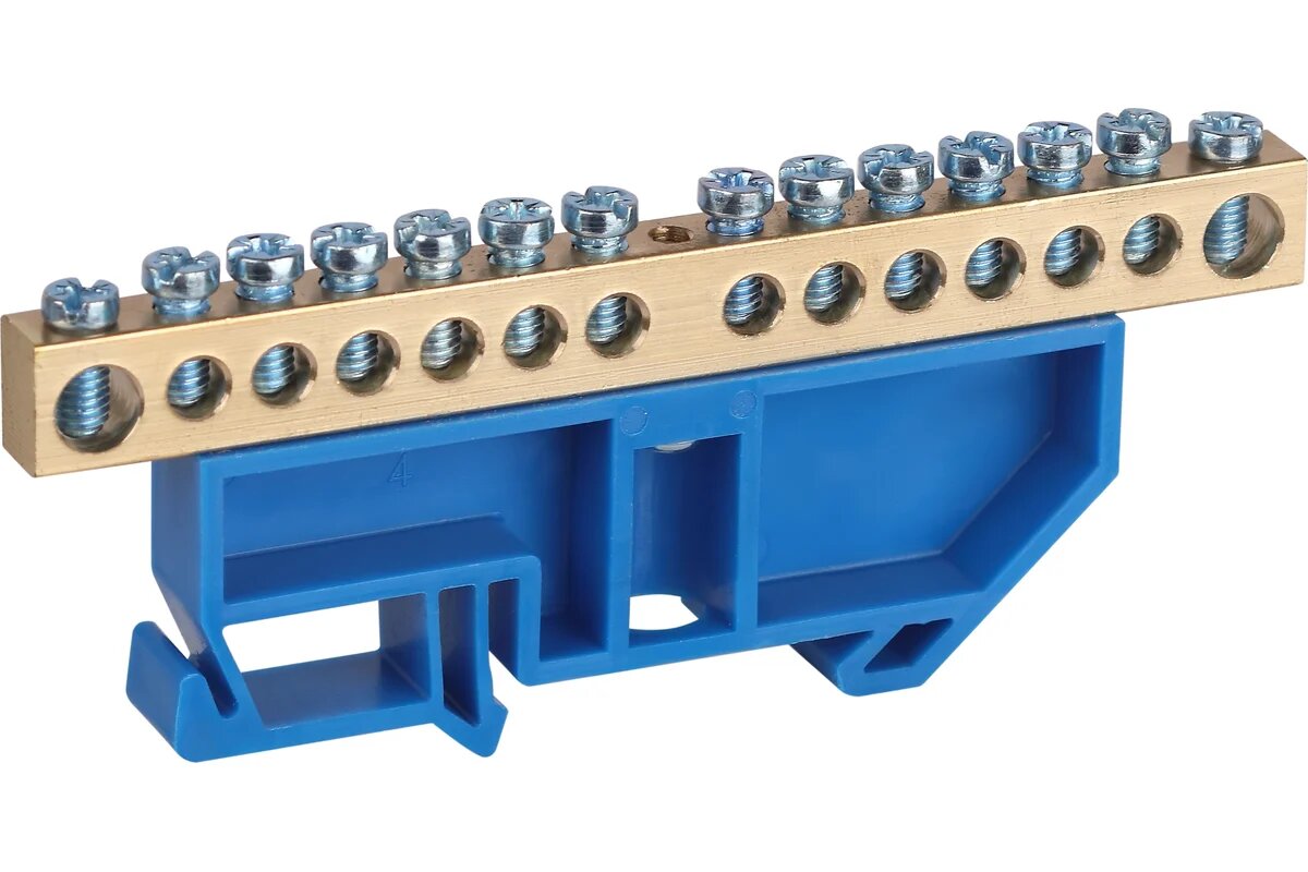 ЭРА Шина NO22493 N ноль на DINизоляторе ШНИ8x1214Дсиний Б0062906