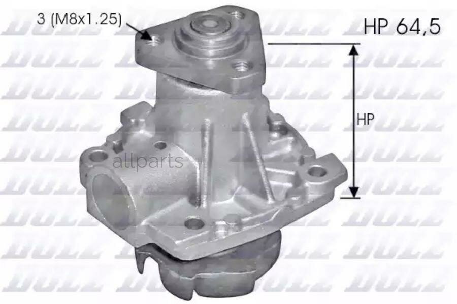 DOLZ S248 Насос водяной FIAT: PALIO 1.3i 98-