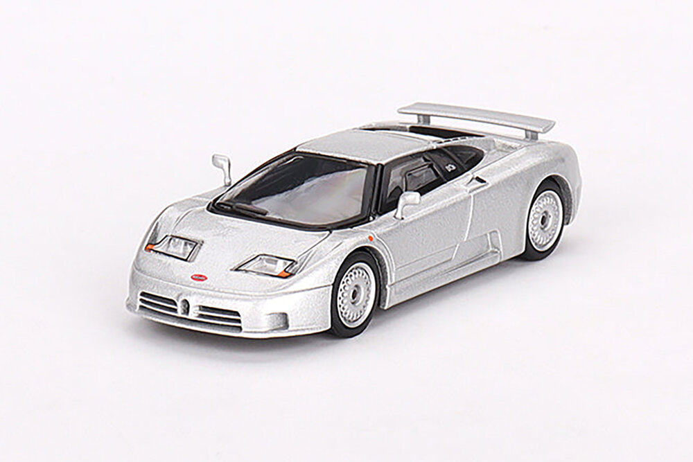 Модель коллекционная MINI GT Bugatti EB110 gt 1995 silver (длина модели 6-10 см)