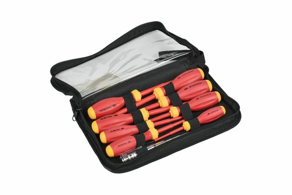 Набор отверток диэлектрических K3 (9 предметов) ARMA2L 3 IEK A2L3-NS30-K3-09