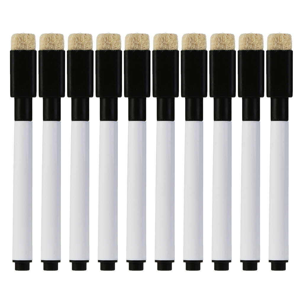 10 палочек, черная ручка для белой доски