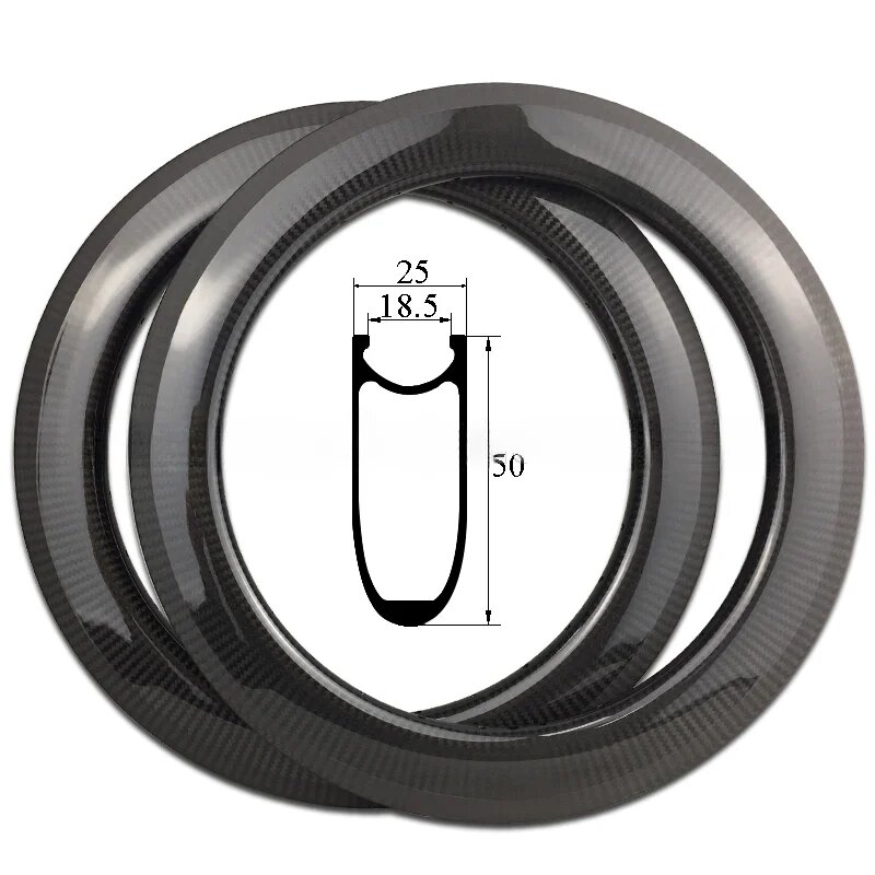 Карбоновый велосипедный обод AK406RM-50-25CL 20 дюймов 1 Pc V Brake 16H
