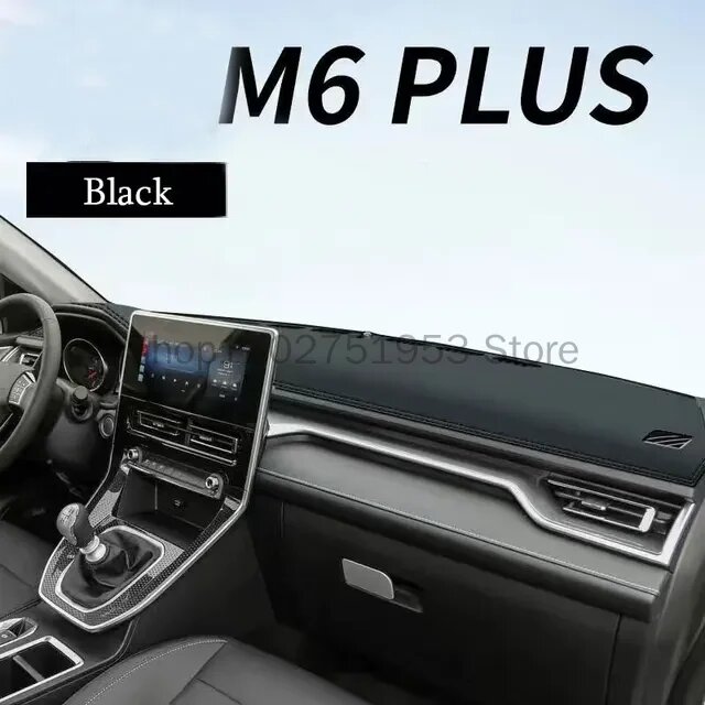 LHD для Haval M6 Plus M6 2021 2022 2023 крышка приборной панели автомобиля анти-УФ нескользящий коврик аксессуары black with logo