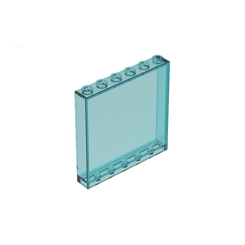 Прозрачно-голубая стеновая панель LEGO 1x6x5 (59349)