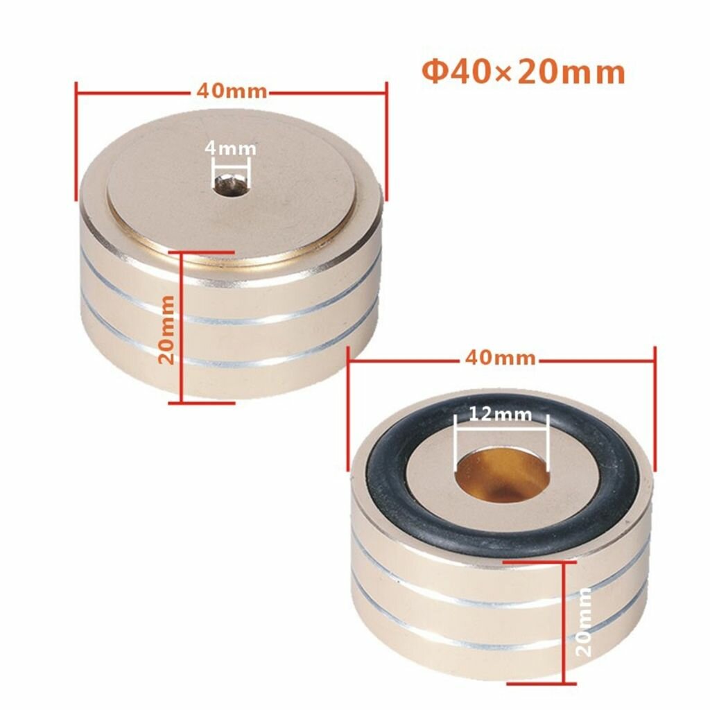 Аксессуары для динамиков, Амортизатор для колонки из алюминия - золотой - 40X20мм