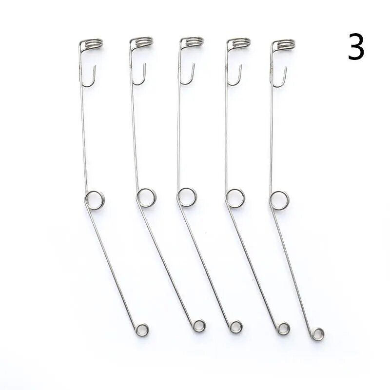 Автоматический рыболовный крючок из нержавеющей стали, 5 шт.