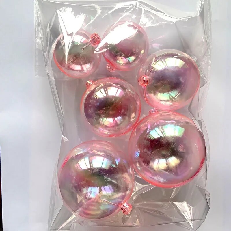 MOONBIFFY прозрачный акриловый шар-елка 6 шт. Розовый