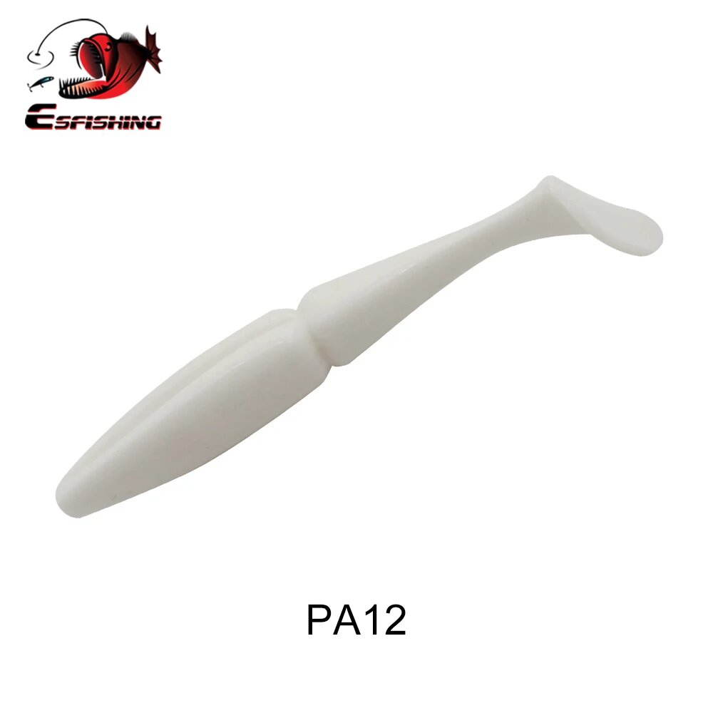 ESFISHING Easy Shiner силиконовая приманка для щуки Белый, 125mm 4pcs, PA12