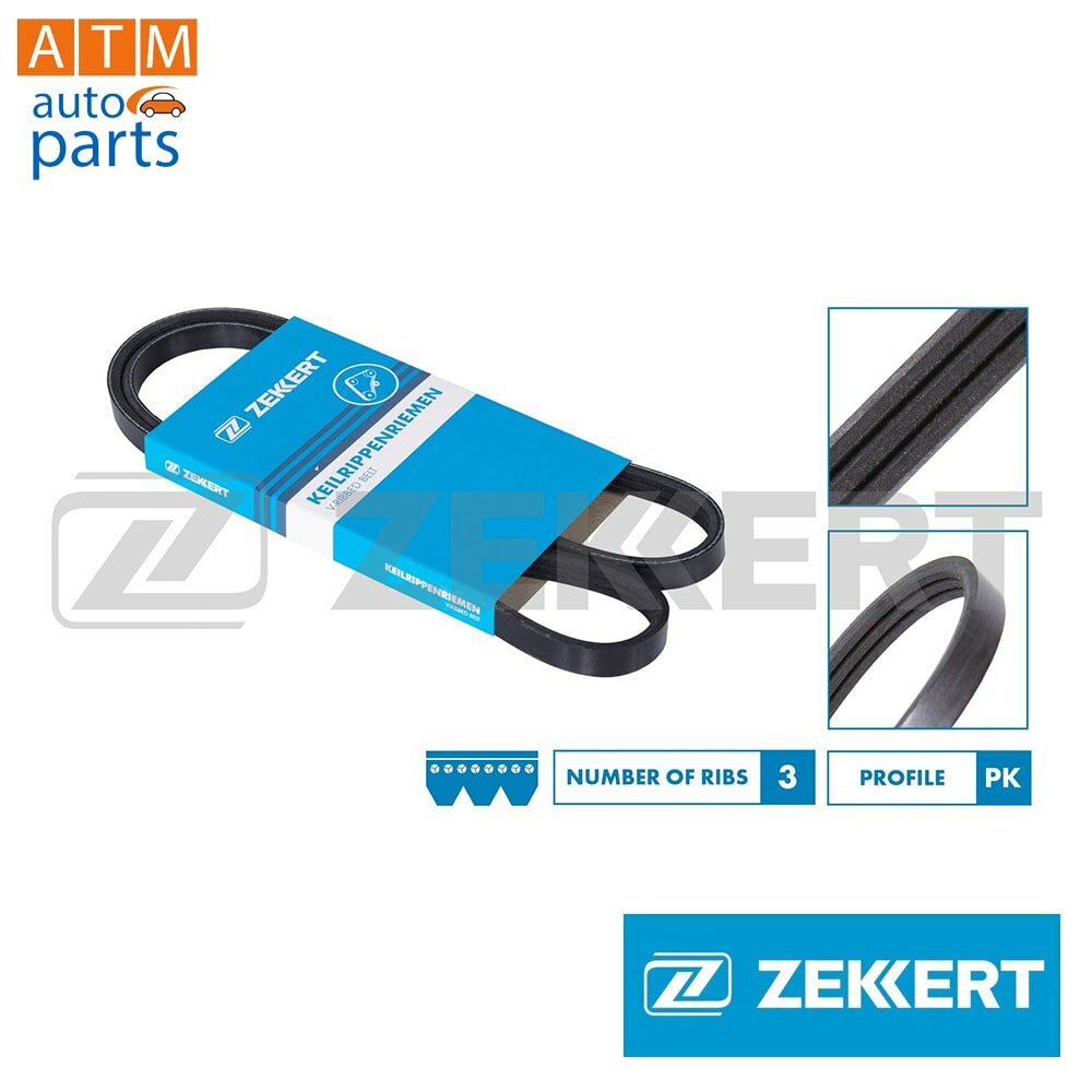Ремень поликлиновой Ford Sierra II 89- Suzuki Swift AH AJ 91- Subaru Justy JMA MS 95- Rover Zekkert kr-3pk815 OEM 1001512