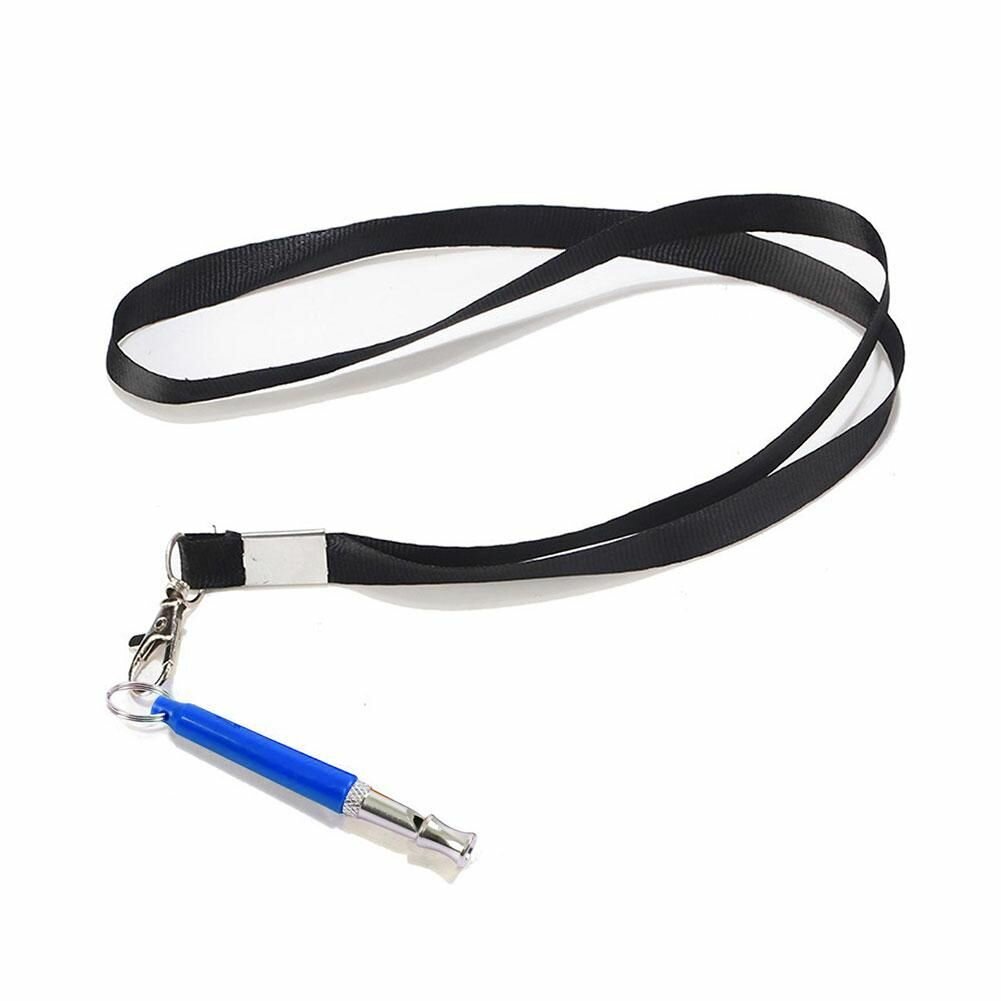 Металлический ультразвуковой бесшумный свисток для дрессировки собак со шнурком