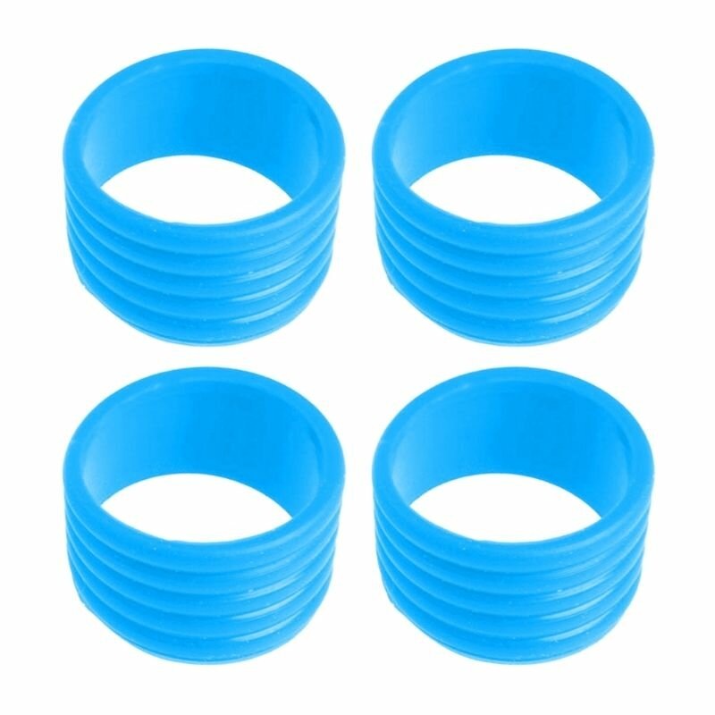 1 упаковка из 4 штук, уплотнительное резиновое кольцо для теннисной ракетки-синее