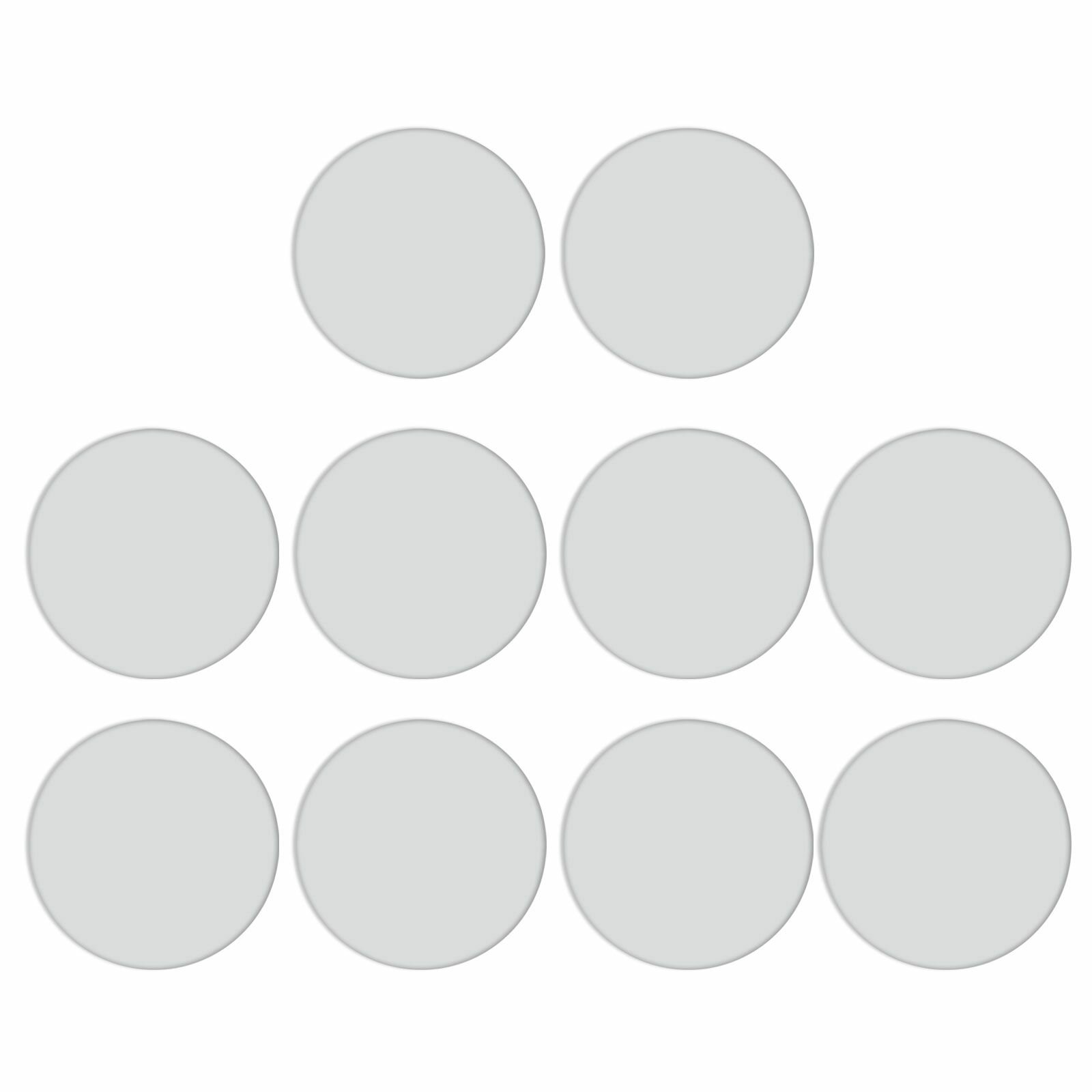 10 штук, термотрансферный круглый пустой алюминиевый лист (25 мм)