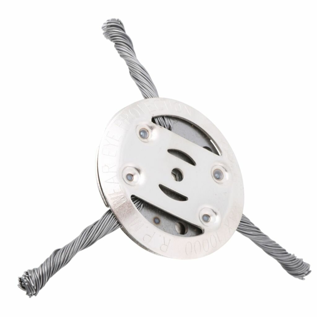 6-дюймовая стальная головка триммера, универсальная щетка для удаления сорняков, подходит для прямого вала