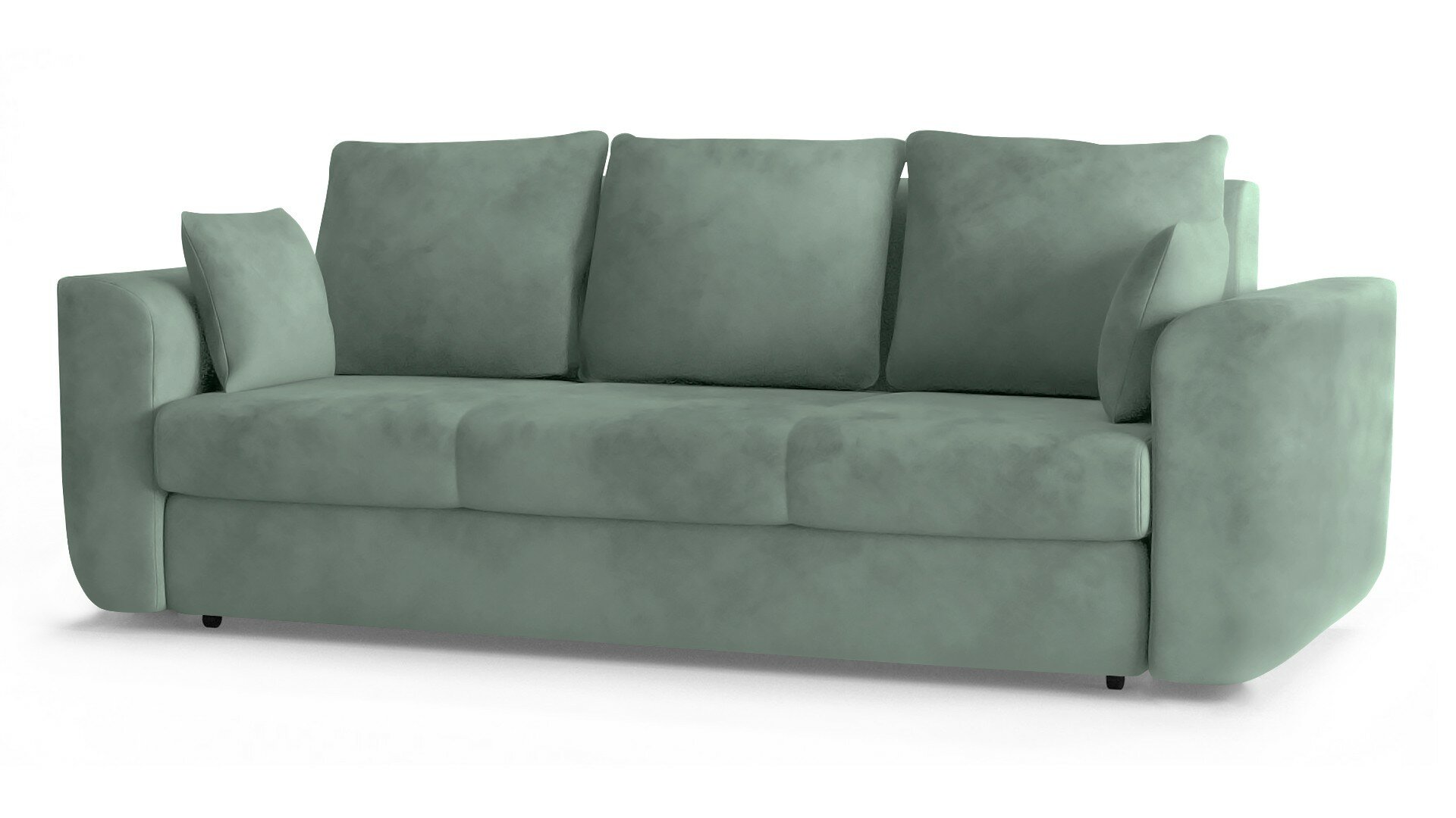 Диван Стемфорд Лайт Vivaldi 10 NEW 230x94x80 см, зеленый Велюр, еврокнижка Дом мебели для вас