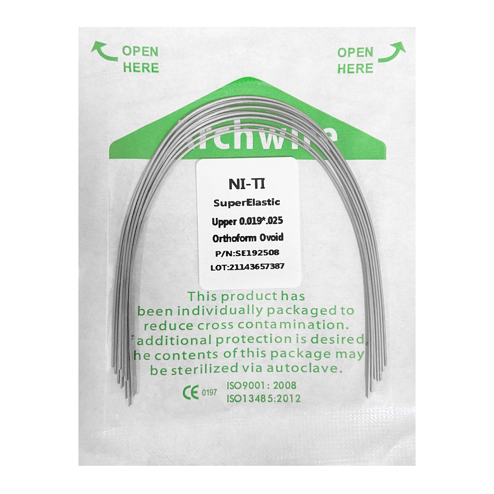 Суперэластичные дуги NITI Orthoform Ovoid 19x25 Upper