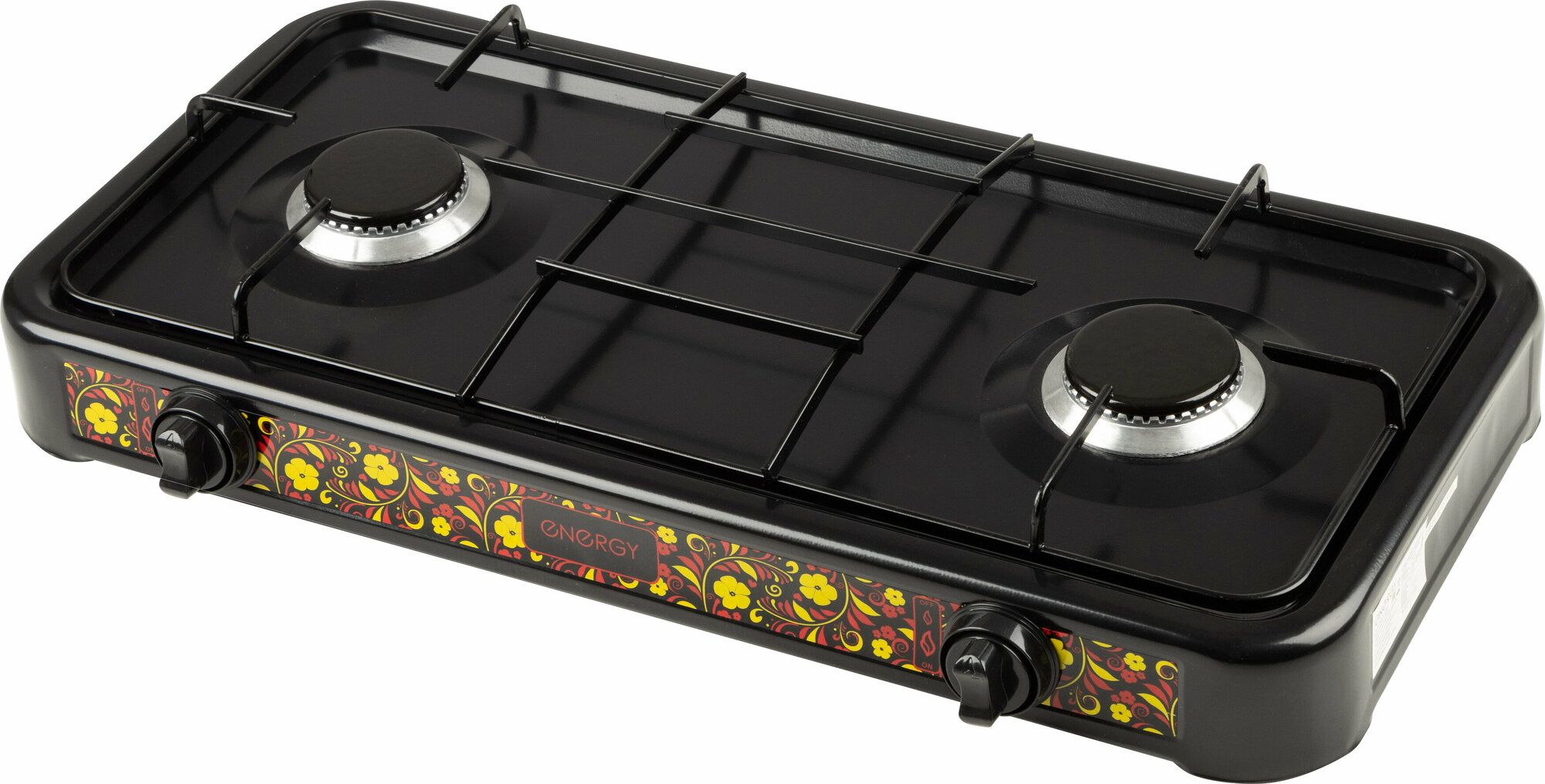 Плитка газовая ENERGY EN-002B, 2 конфорки, черная 4216878