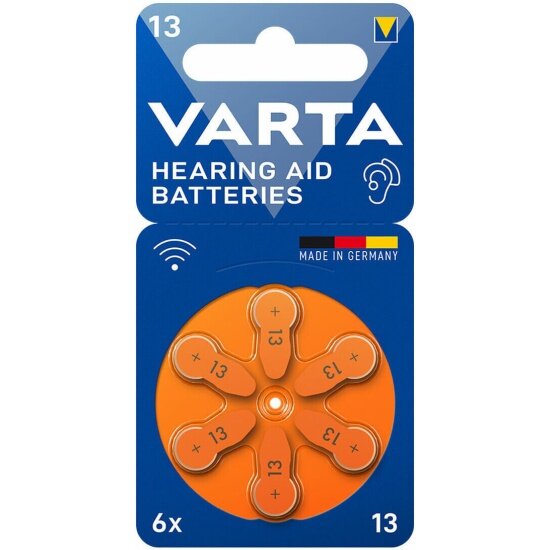 Элемент питания Varta Hearing Aid 13 бл 6