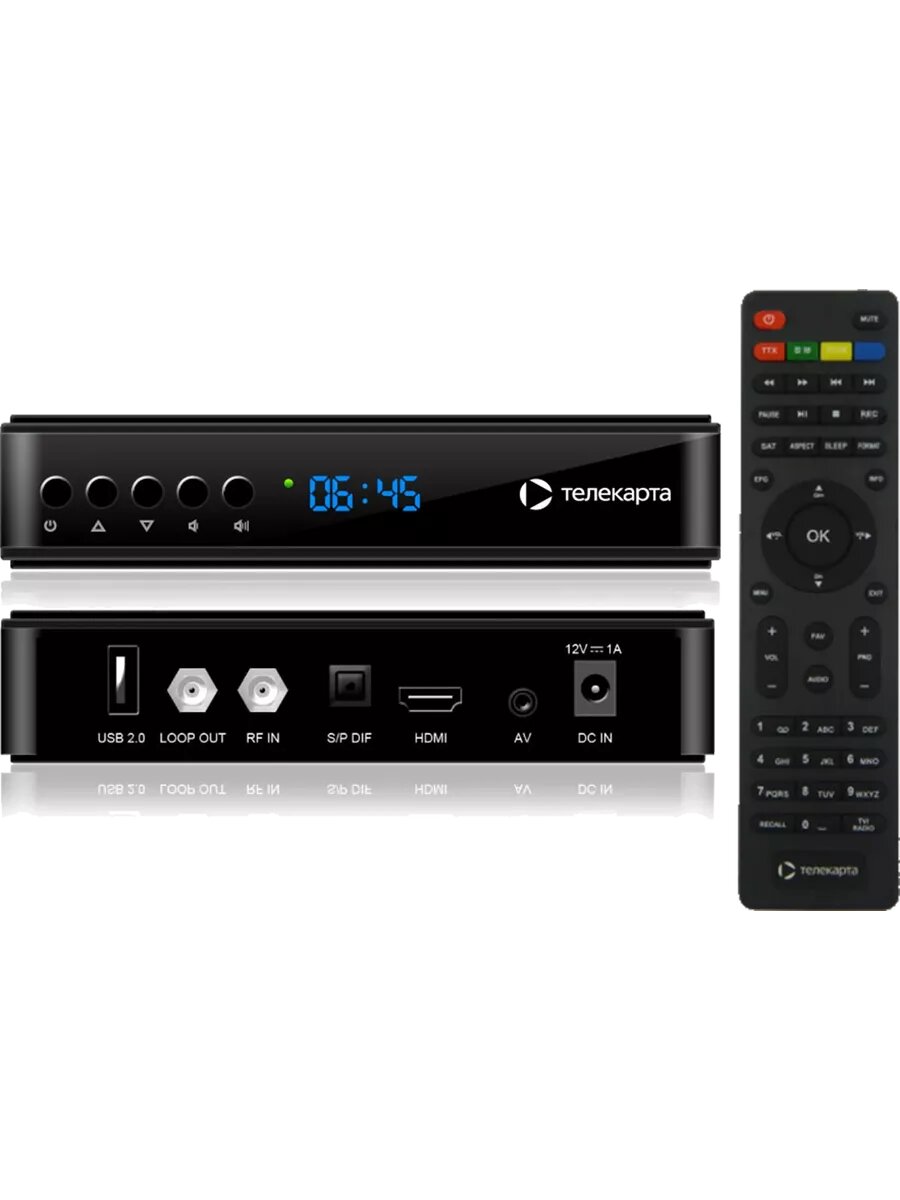 Телекарта ТВ-ресивер EVO 09 HD R4 Irdetto + Conax