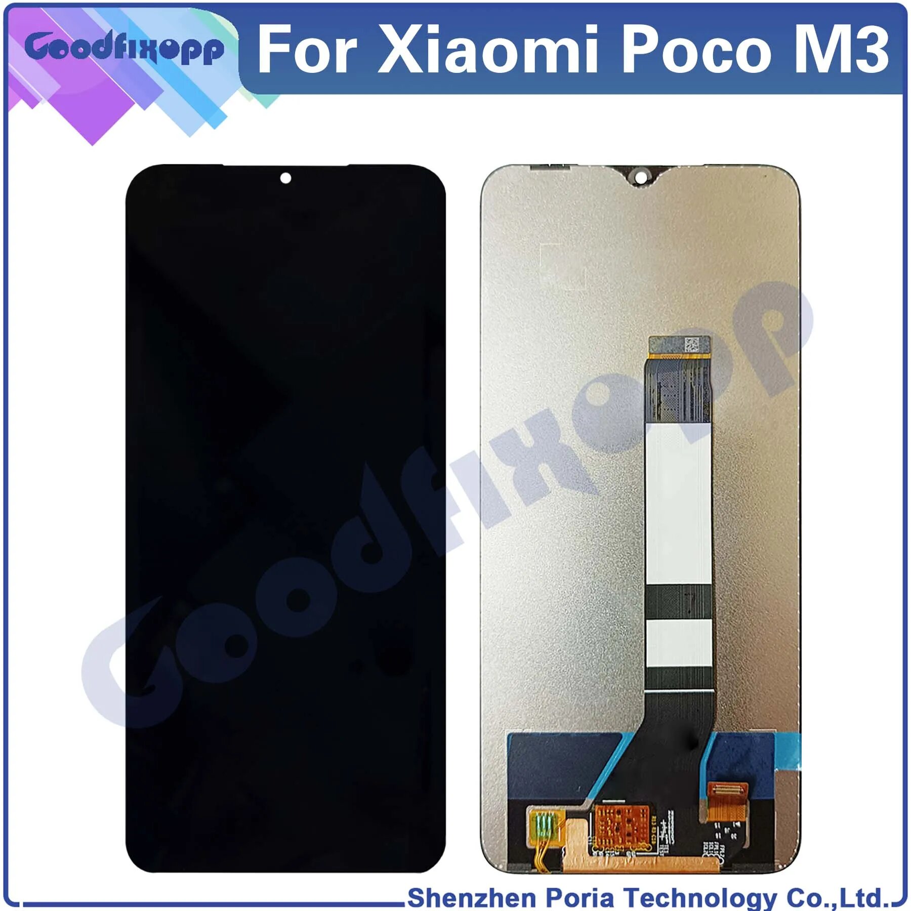 ЖК-дисплей с сенсорным экраном и дигитайзером в сборе для Xiaomi Poco M3, запасные Poco M3 No Frame