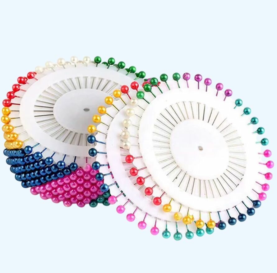 Булавки портновские с бусинкой упаковка 480 штук разноцветные