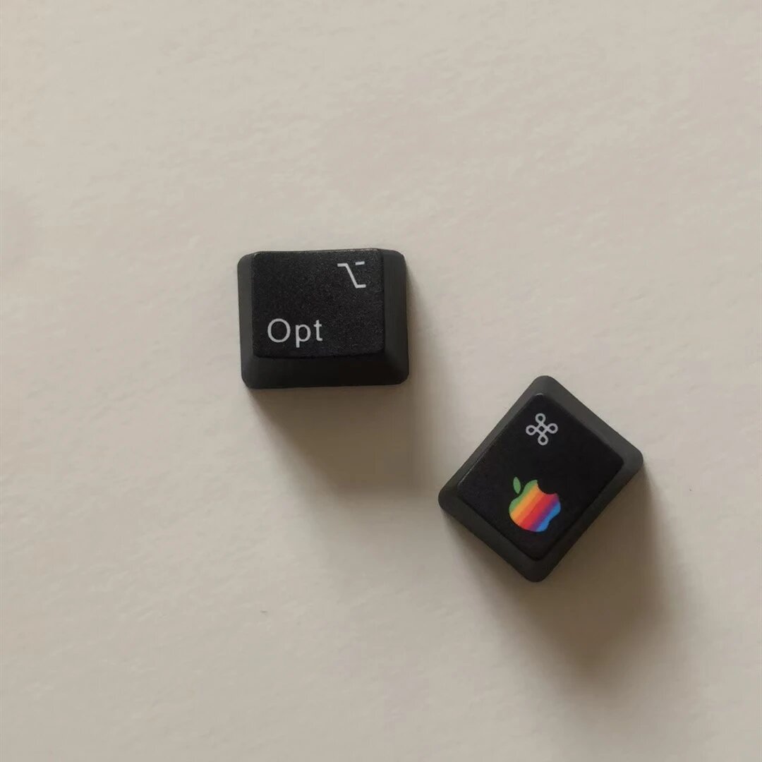 Колпачки для клавиш Kelowna PBT Черный для механической клавиатуры 2pcs 1.25U keycap